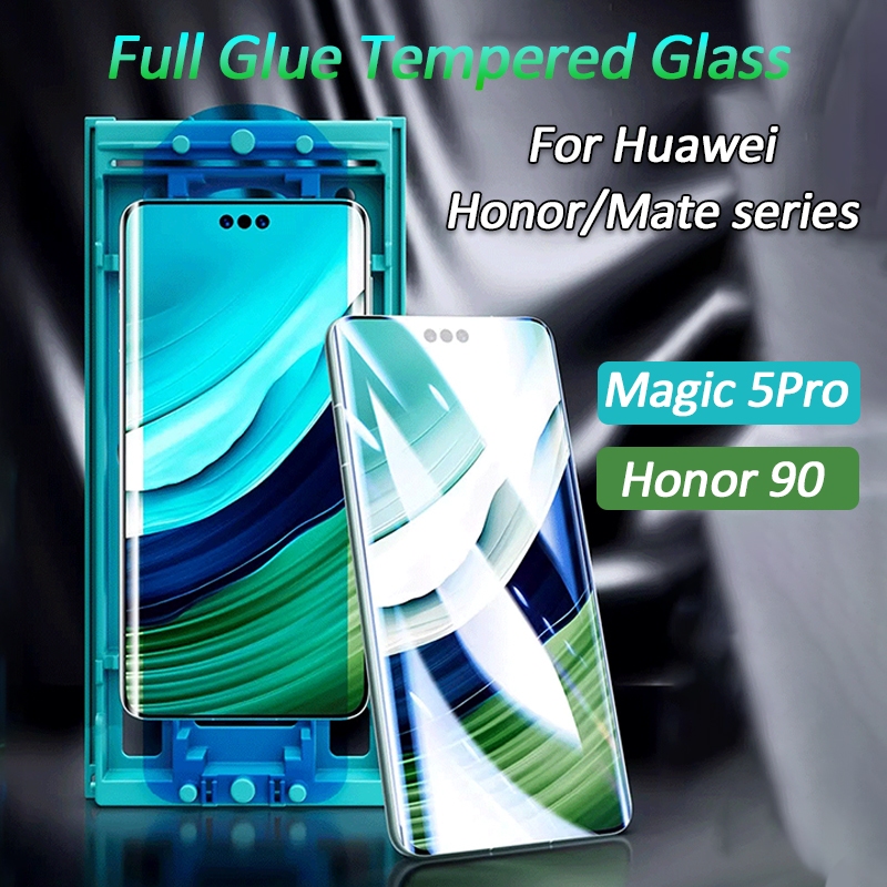 ฟิล์มกระจกนิรภัย แบบเต็มจอ ติดตั้งง่าย สําหรับ Huawei Honor Magic 5Pro Honor 90 Pro P60 Pro ...