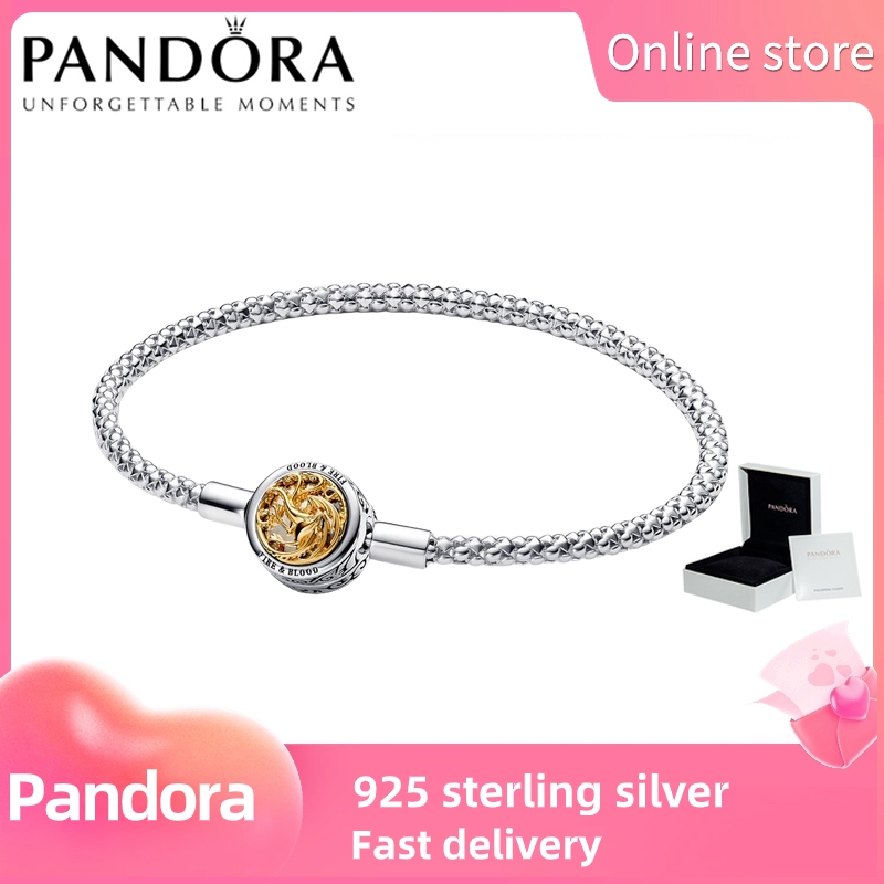 100% แท้ S925เงินสเตอร์ลิง Pandora [562964C00]Game of Thrones House ...