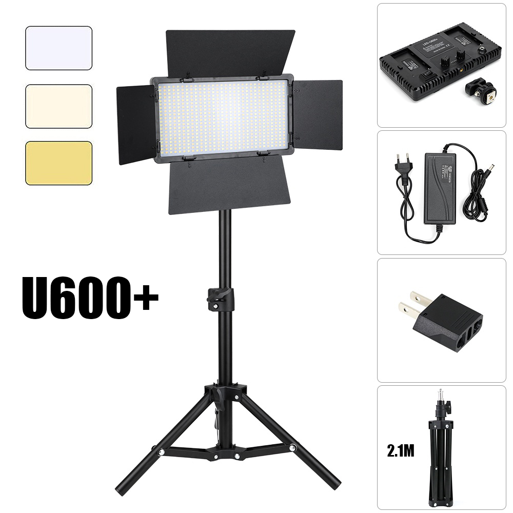 ขาตั้งกล้อง DSLR PRO LED U600+ U800+ สําหรับไฟในร่ม และกลางแจ้ง ...