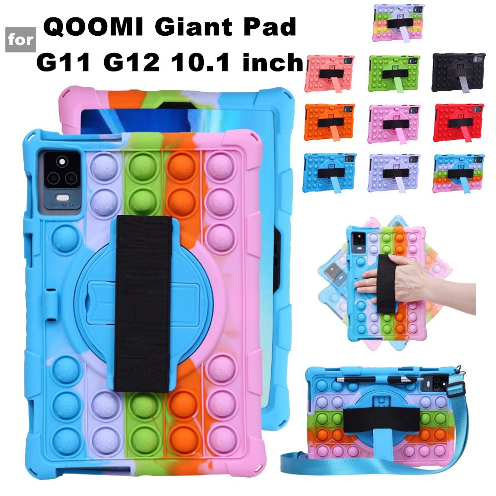 Soft Silicon Case for QOOMI Giant Pad G11 G12 10.1 inch 360 Rotating ...