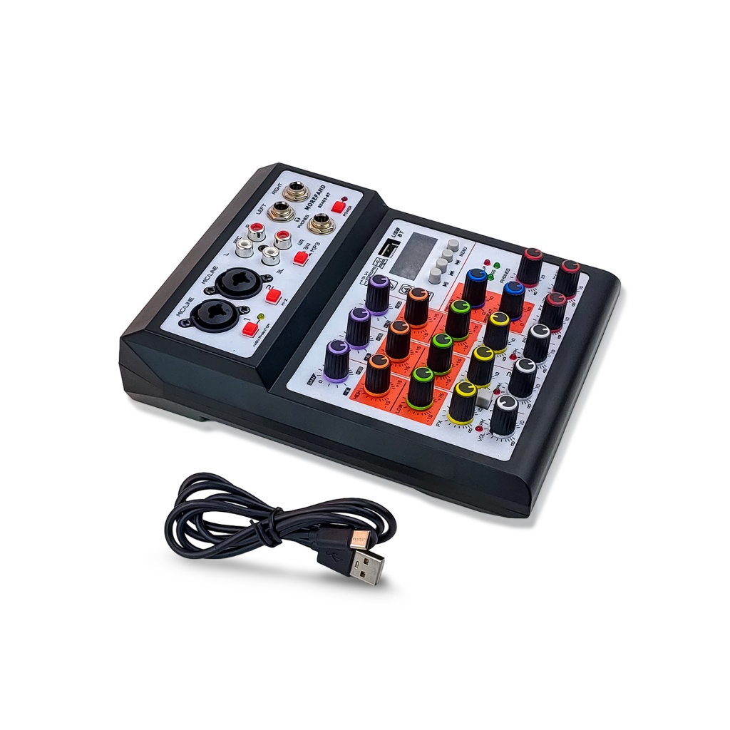 RE403-BT mixer เครื่องผสมสัญญาณเสียงระดับมืออาชีพ 4 ช่อง 48V Phantom ...