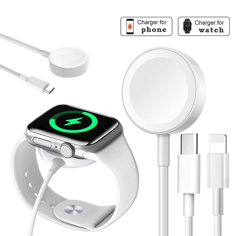 เครื่องชาร์จไร้สาย Type C 2-In-1 สําหรับ Apple Watch Usb C I-Watch | Shopee Thailand