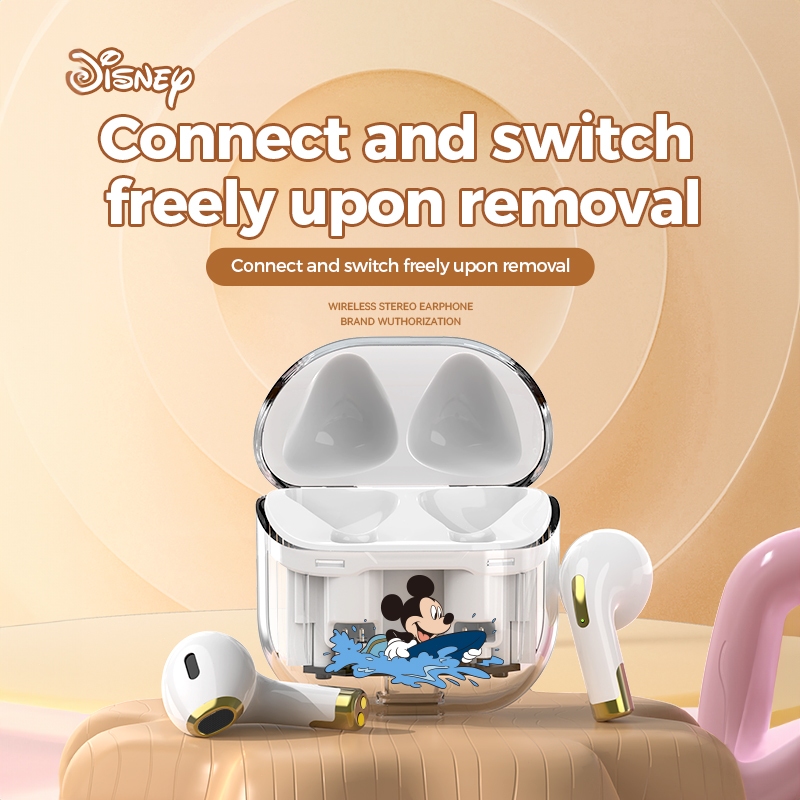 Disney XD35 หูฟังบลูทูธไร้สาย 5.3 HD คุณภาพเสียง หูฟังอินเอียร์ กันน้ํา ...