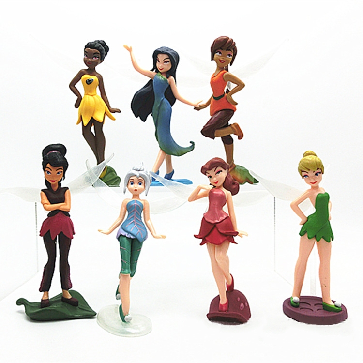 โมเดลฟิกเกอร์ PVC รูป Disney Tinker Bell Flower Angel Silvermist ...