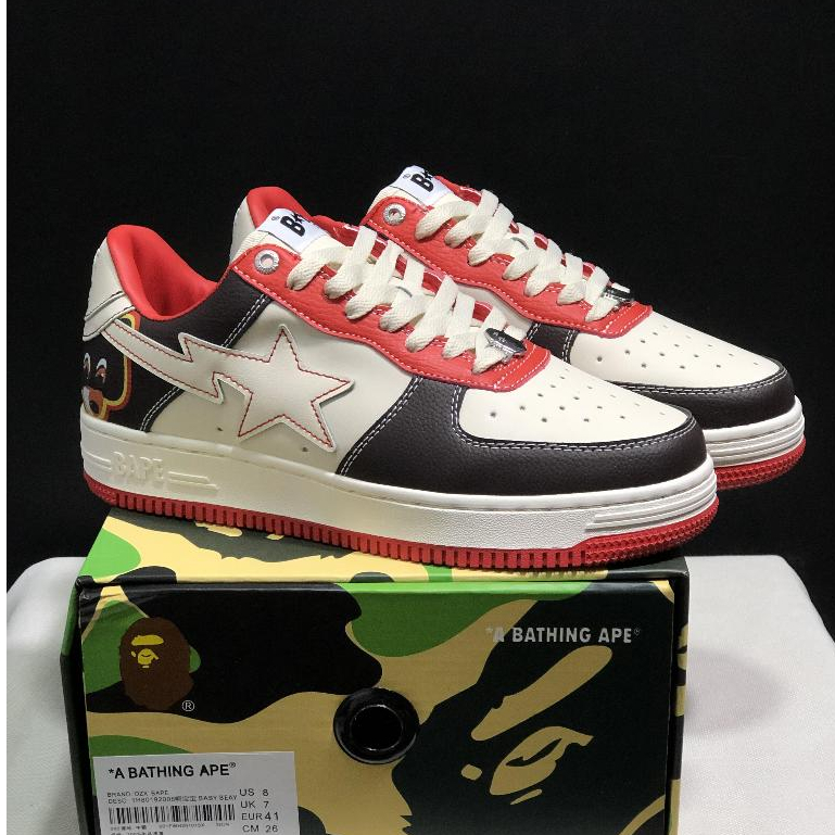 A Bathing Ape (BAPE) BAPE STA Lightning star รองเท้าผ้าใบลําลอง เหมาะ ...