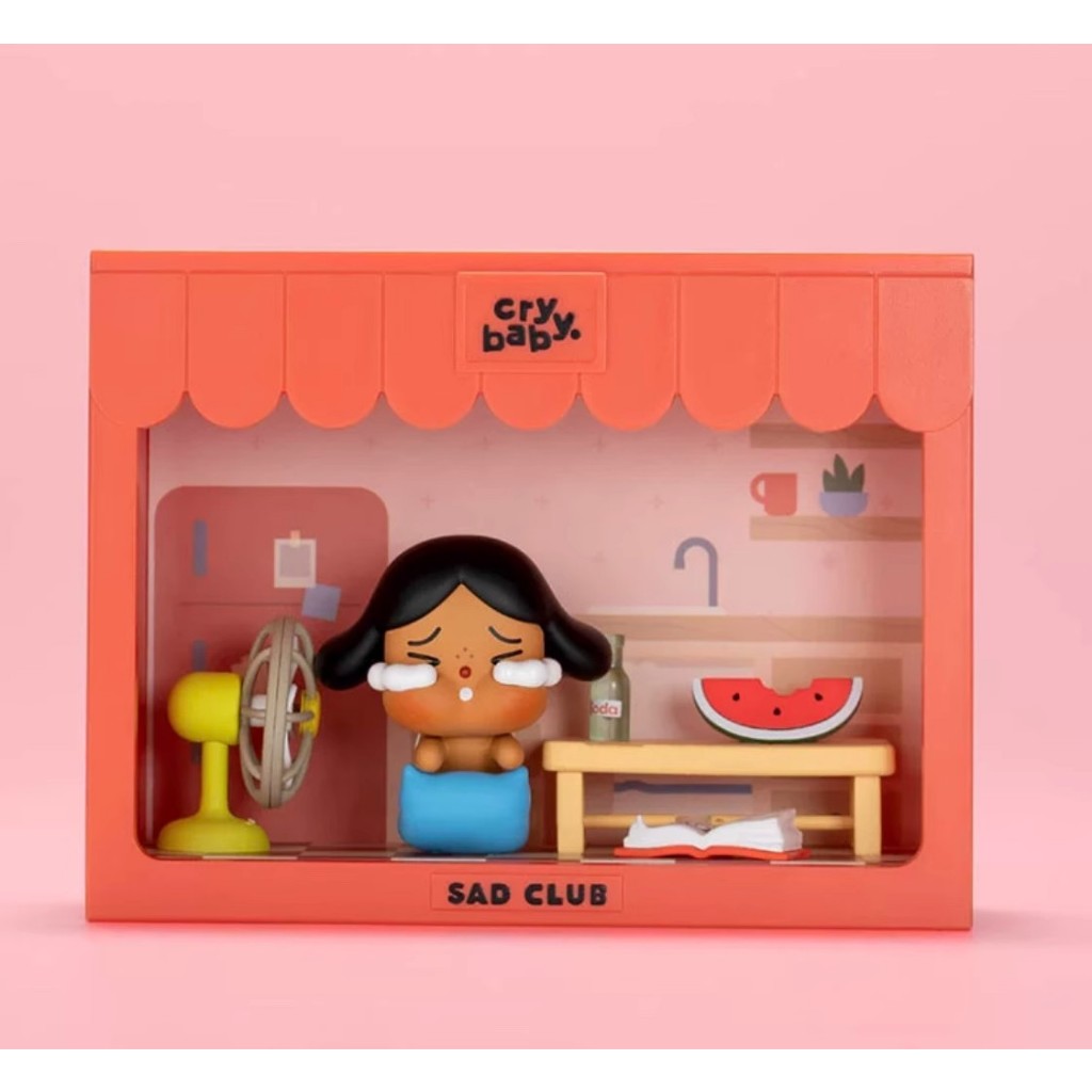 ฉากซีรีส์ Crybaby Sad Club POPMART [ของแท้] กล่องสุ่ม ของขวัญให้แฟน ...