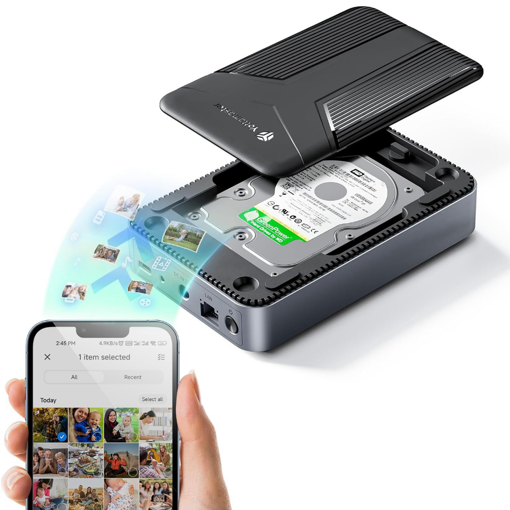 Yottamaster 20TB NAS ตัวปิดระบบคลาวด์ส่วนตัว สําหรับ 2.5 3.5 นิ้ว SATA HDD DiskStation Network ...