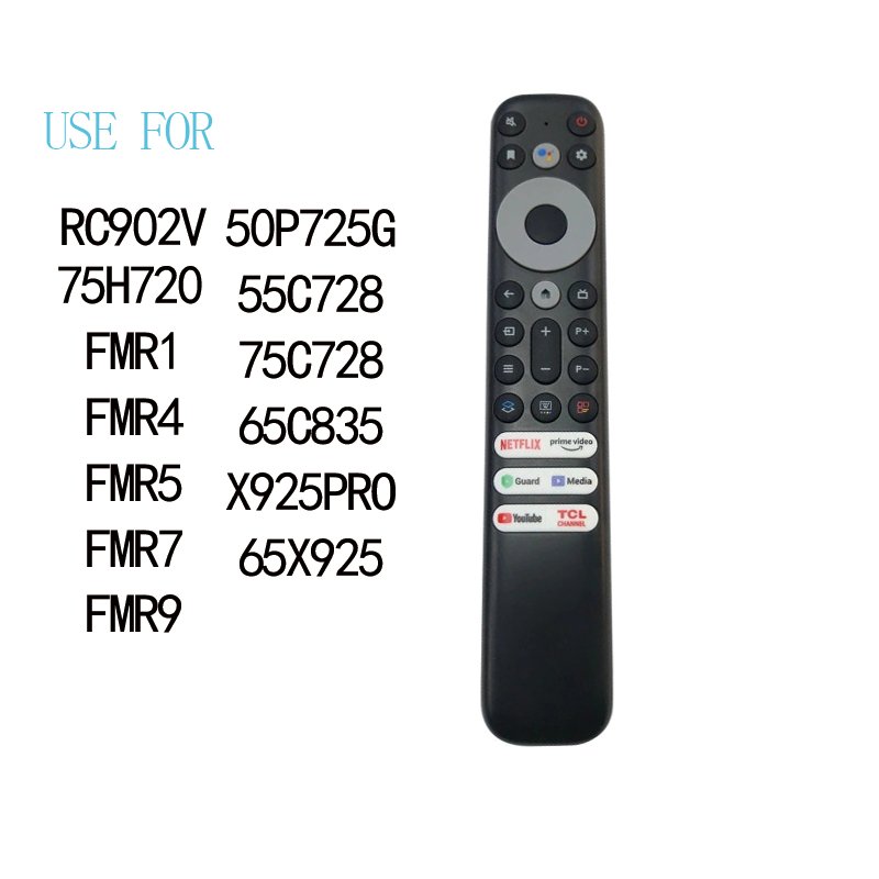 remote รีโมททีวี Suitable for TCL LCD TV สั่งงานด้วยเสียง RC902V FMR1 ...