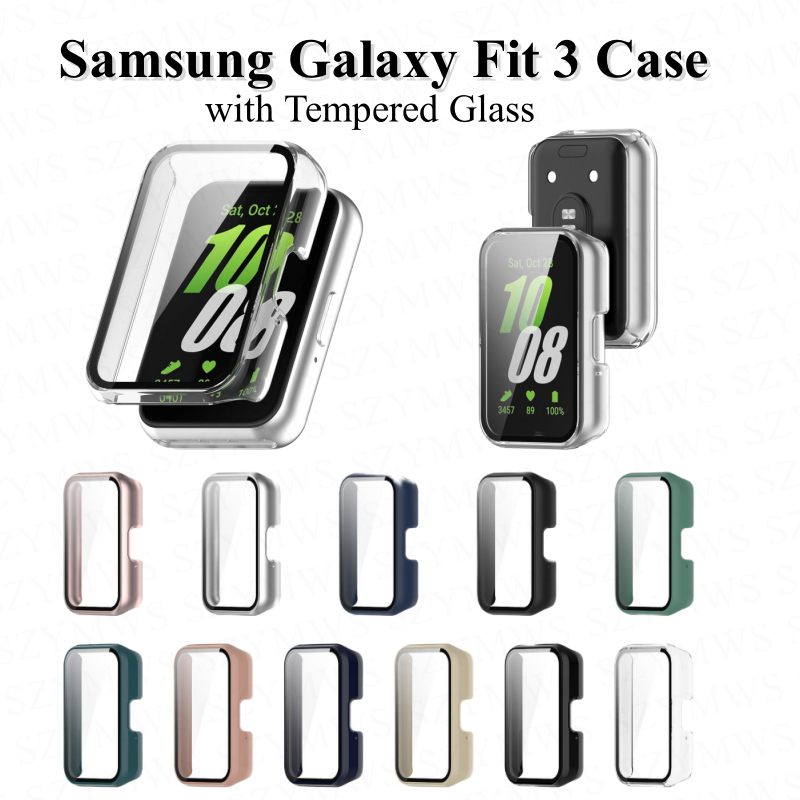 Samsung Galaxy Fit 3 เคส พร้อมกระจกนิรภัย ป้องกันรอยขีดข่วนหน้าจอ ...