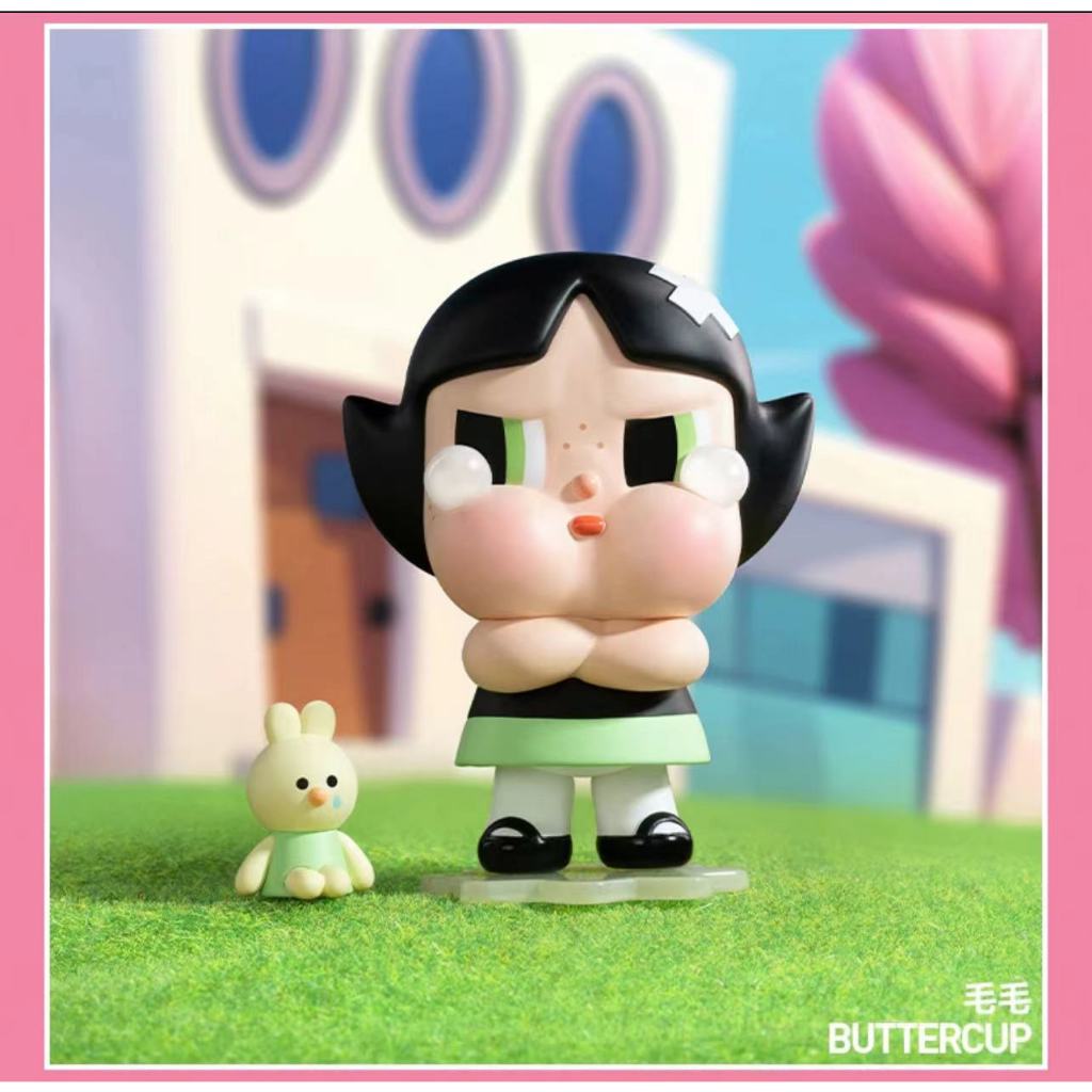 Popmart POPMART CRYBABY x Powerpuff Girls Series ฟิกเกอร์กล่องปริศนา ...