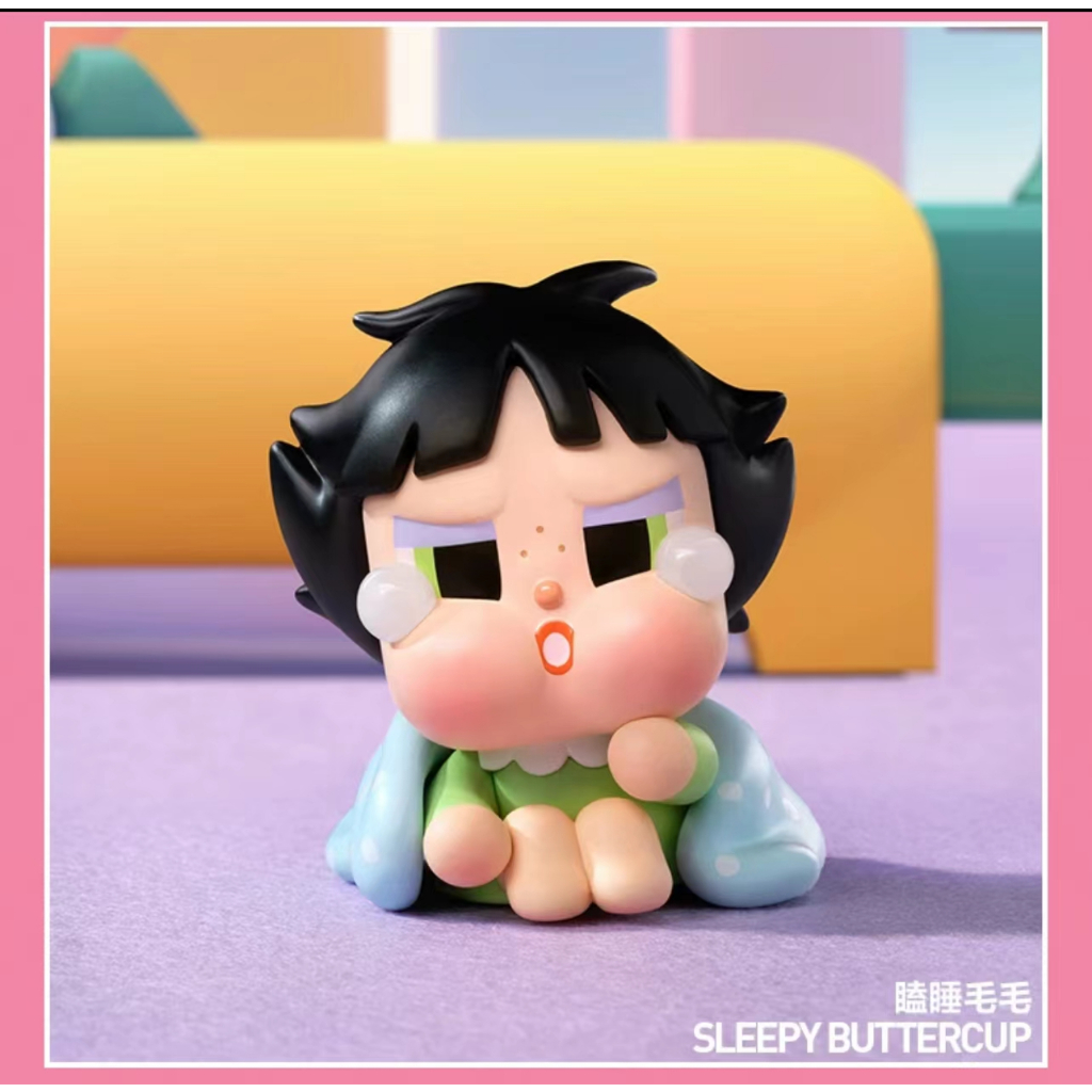 Popmart POPMART CRYBABY x Powerpuff Girls Series ฟิกเกอร์กล่องปริศนา ...