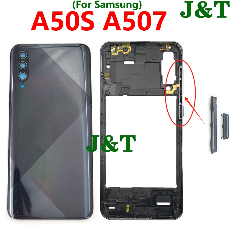 กรอบครอบแบตเตอรี่กล้อง ด้านหลัง แบบเปลี่ยน สําหรับ Samsung Galaxy A50S ...