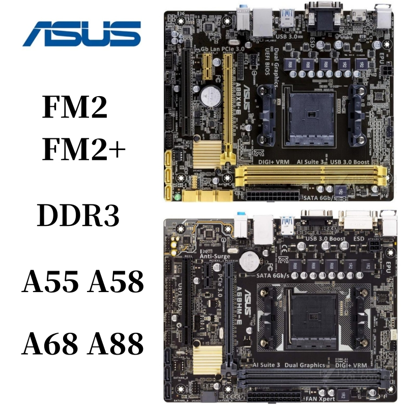 Asus FM2 + เมนบอร ์ ด A55BM-E/A68HM-E/A58M-K/A88XM-A เมนบอร ์ ด 904-pin DDR3 ใช ้ เมนบอร ์ ด ...