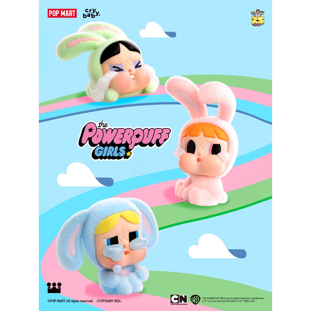 Pop MART CRYBABY X Powerpuff Girls Series ฟิกเกอร์แอกชัน ของเล่นน่ารัก ...