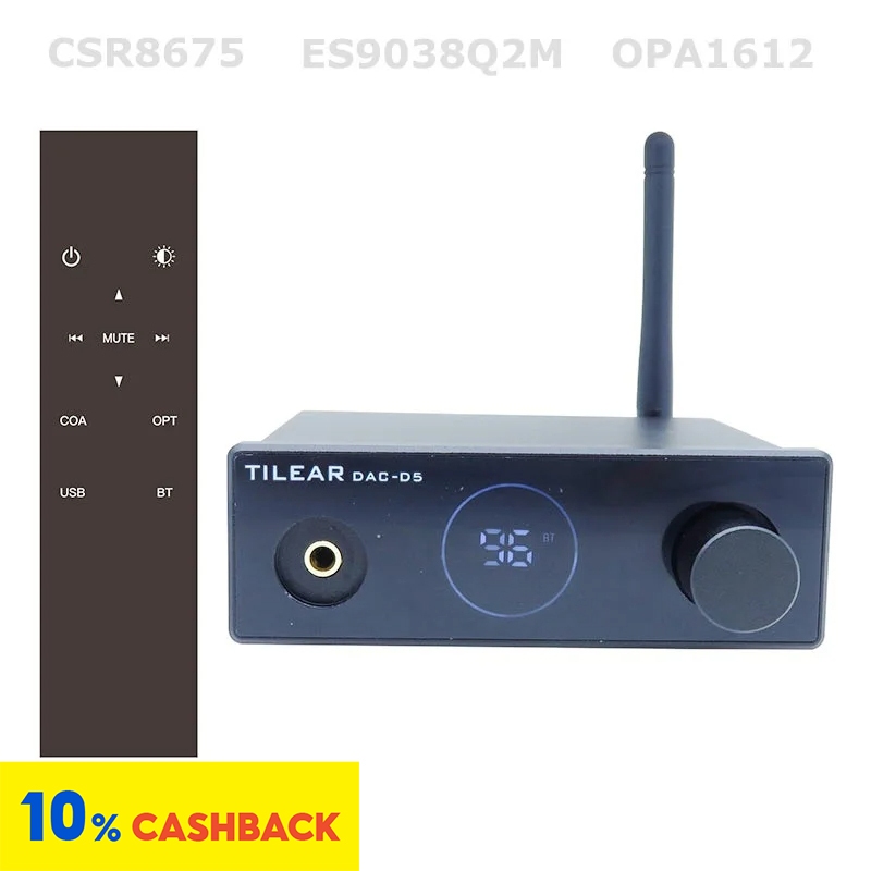 ⭐Csr8675 ตัวถอดรหัสตัวรับสัญญาณบลูทูธ ES9038 DAC APTX-HD LDAC HIFI ...