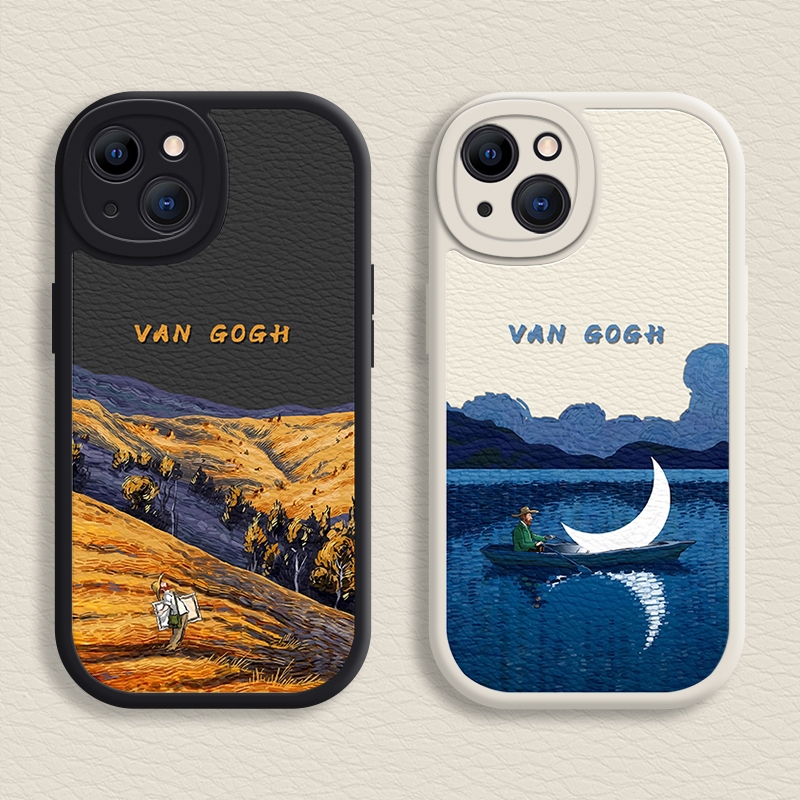 เคสโทรศัพท์มือถือ แบบนิ่ม ลาย Van Gogh สําหรับ iPhone 15 14 13 12 11 Promax 7 8 Plus X XR Xs Max ...