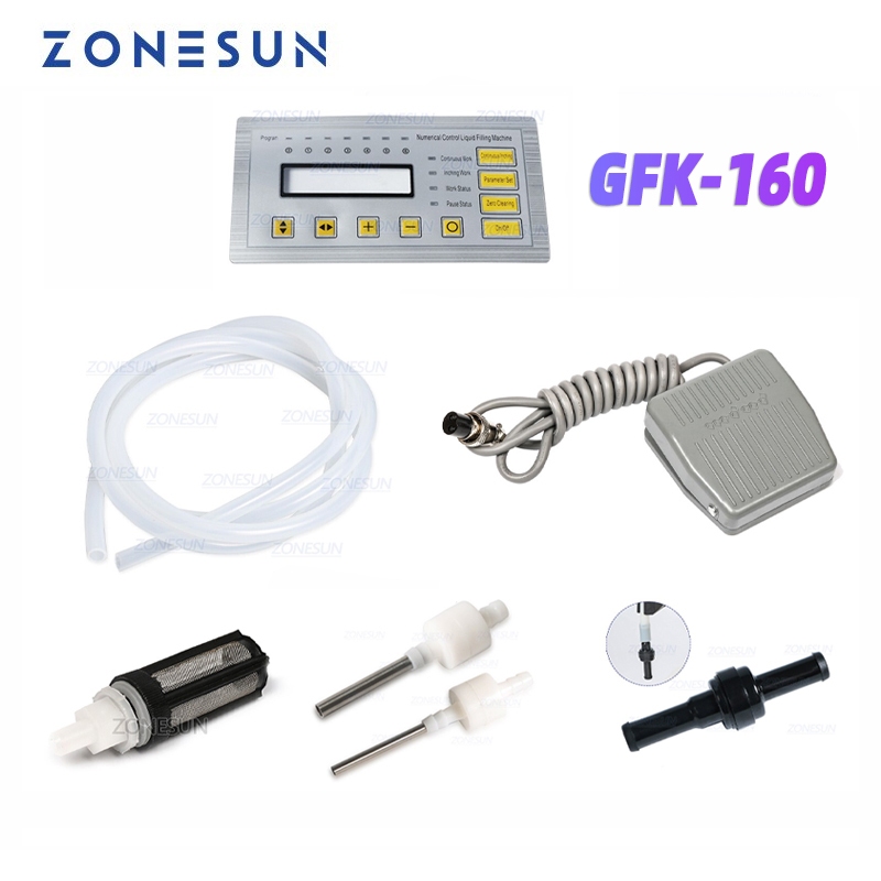 อุปกรณ์เสริม ZONESUN อะไหล่เครื่องเติม GFK-160 ปุ่มตัวควบคุมหน้าจอหัวฉีดตัวกรองท่อเหยียบ ...