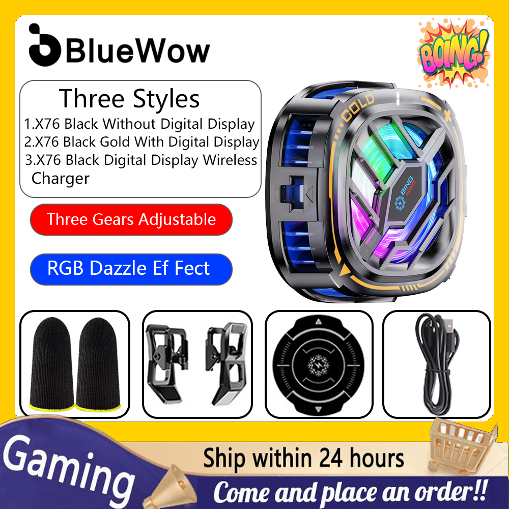 Bluewow ใหม่ X76 หม้อน้ําโทรศัพท์มือถือ หน้าจอดิจิทัล สามความเร็ว ปรับ ...