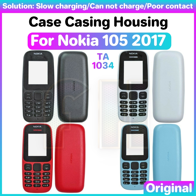 เคสโทรศัพท์มือถือ ด้านหน้า และด้านหลัง สําหรับ Nokia 105 2017 N105 2017 ...