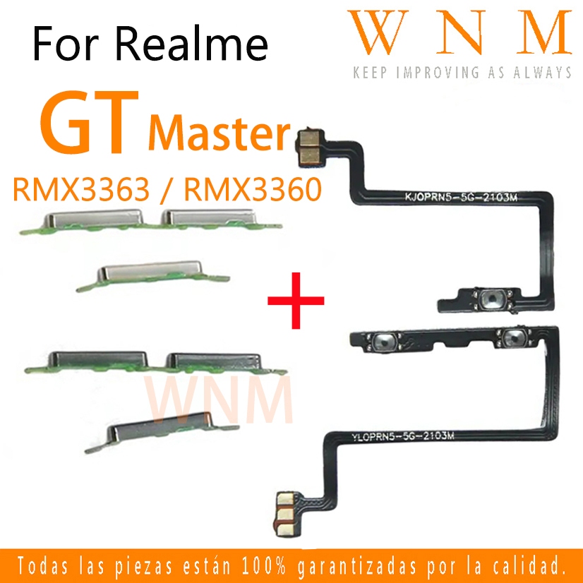 ใหม่สําหรับrealme GT Master RMX3363 RMX3360 ปุ่มเปิดปิดปุ่มสวิทช์ ...