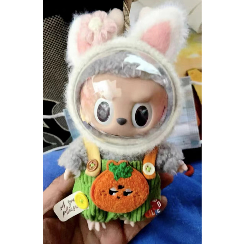 labubu macaron ชุด，labubu case，หน้ากากตุ๊กตาลาบูบู ป้องกันฝุ่น ขนาด 17 ...