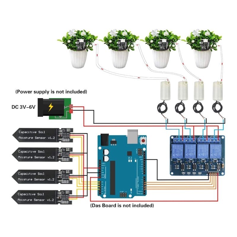 ชุดโมดูลเซนเซอร์รดน้ําอัตโนมัติ Arduino UNO R3 DIY | Shopee Thailand