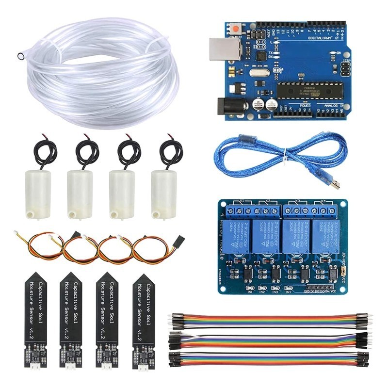 ชุดโมดูลเซนเซอร์รดน้ําอัตโนมัติ Arduino UNO R3 DIY | Shopee Thailand