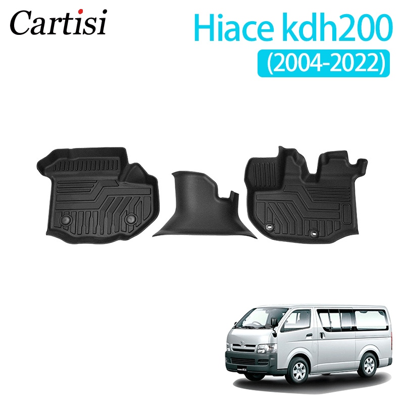พรมปูพื้นรถยนต์ 3D car mat hiace kdh200(2004-2023)พรมปูพื้น toyota ...
