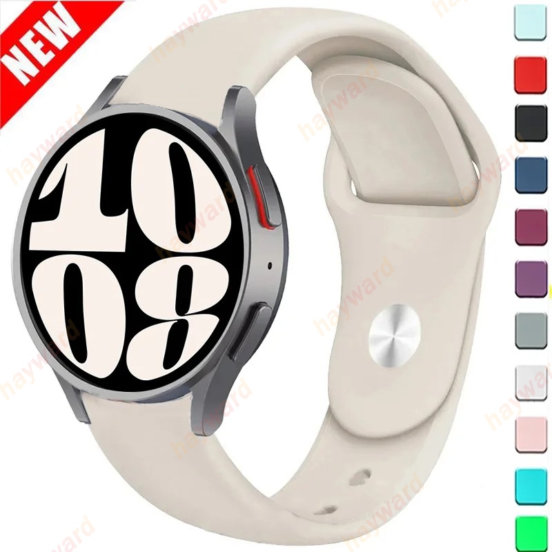 ซิลิโคนกีฬานาฬิกา Gapless สําหรับ Samsung Galaxy Watch FE/7/6/5/ 4 44 ...