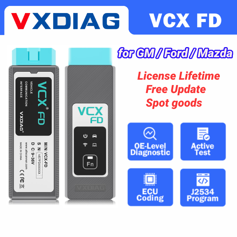 ใหม่ล่าสุด VXDIAG VCX FD 2 in 1 เครื่องมือวินิจฉัยรถยนต์ GM สําหรับ ...