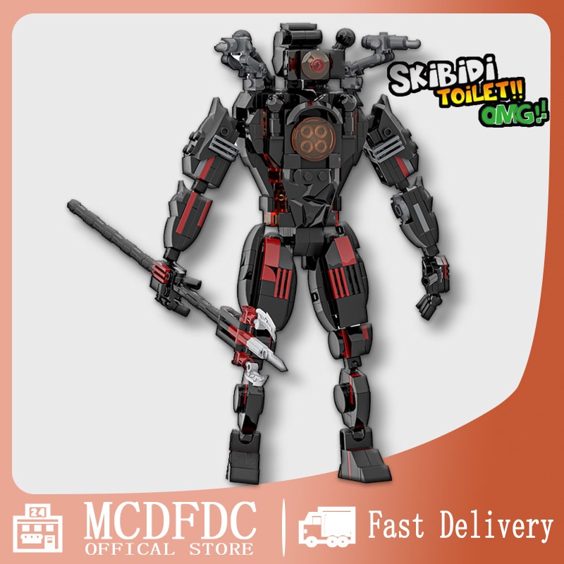 Skibidi ชุดของเล่นตัวต่อเลโก้ Titan Sonar Man เข้าได้กับเลโก้ Titan ...