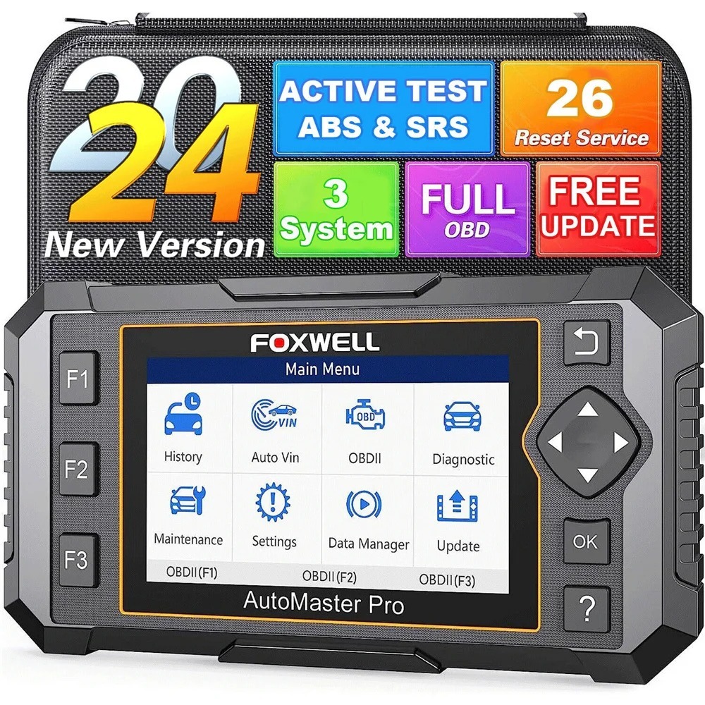 Foxwell เครื่องสแกนเนอร์วินิจฉัยรถยนต์ NT650 Pro OBD2 SAS ABS 26+ | Shopee Thailand