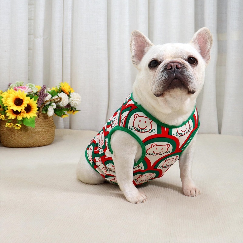 GOU-HOME เสื้อหมา ผ้าฝ้าย แบบบาง ป้องกันขนร่วง กันรอยขีดข่วน สไตล์ ...