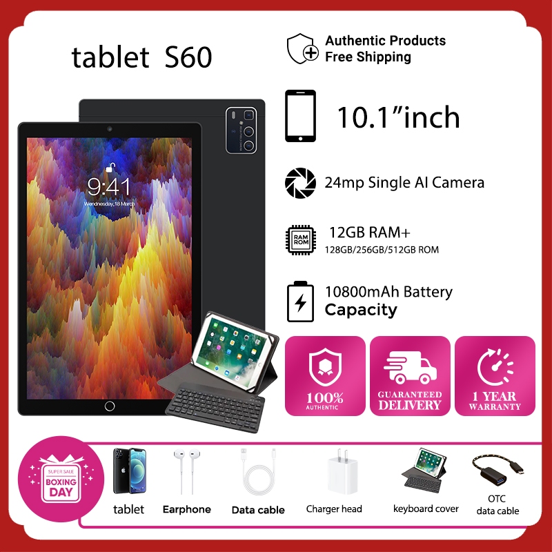 Samsung S60 Galaxy Tab 10.1 Pro นิ้ว 4G 12 + 512GB ห้องเรียน HD แท็บเล ...