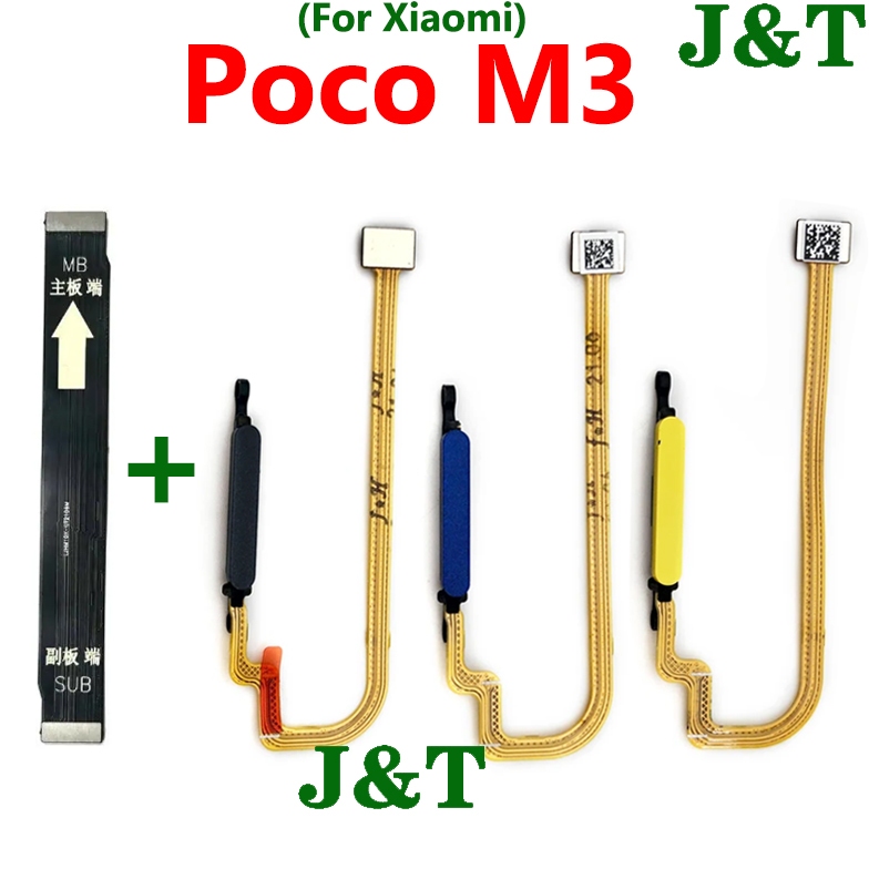 สําหรับ Xiaomi MI POCO M3 Redmi 9T MAIN BOARD พิมพ์ลายนิ้วมือปุ่มบ้าน ...