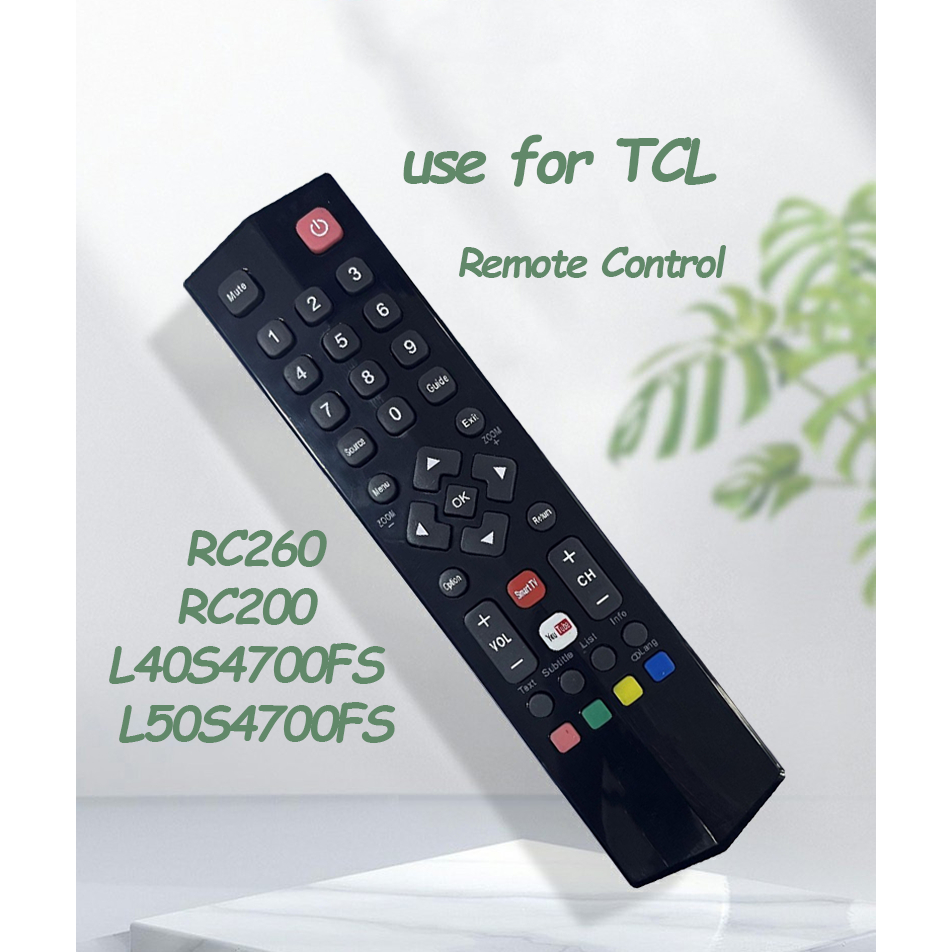 ของแท้ remote รีโมททีวี TCL LCD TV รีโมท 4K UHD Android TV RC260 RC200 ...