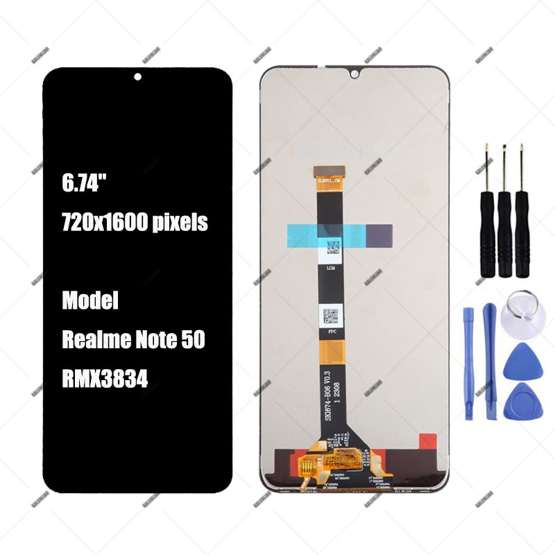 6.74 "สําหรับRealme Note 50 60 60XจอแสดงผลLCD Touch Screen Digitizer ...