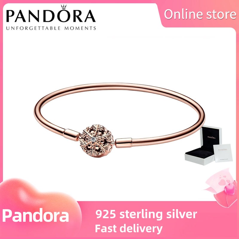 สร้อยข้อมือเงินสเตอร์ลิง S925 แท้ 100% จาก PANDORA ลดราคาครั้งสุดท้าย - สร้อยข้อมือล็อคเกล็ดหิมะ ...