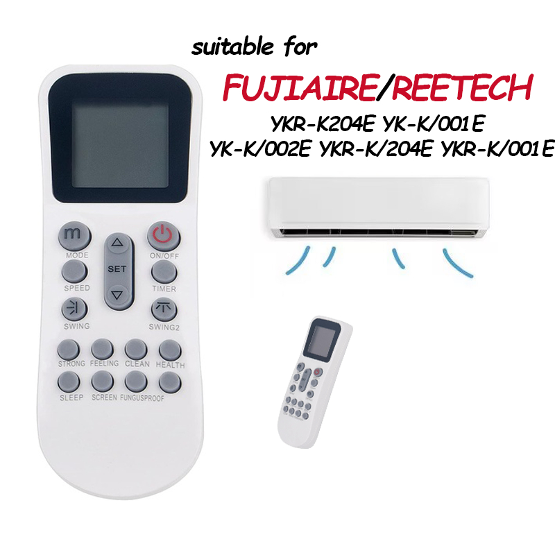 รีโมทแอร์ Remote FUJIAIRE / REETECH รีโมท YKR-K204E YK-K / 001E YKK ...