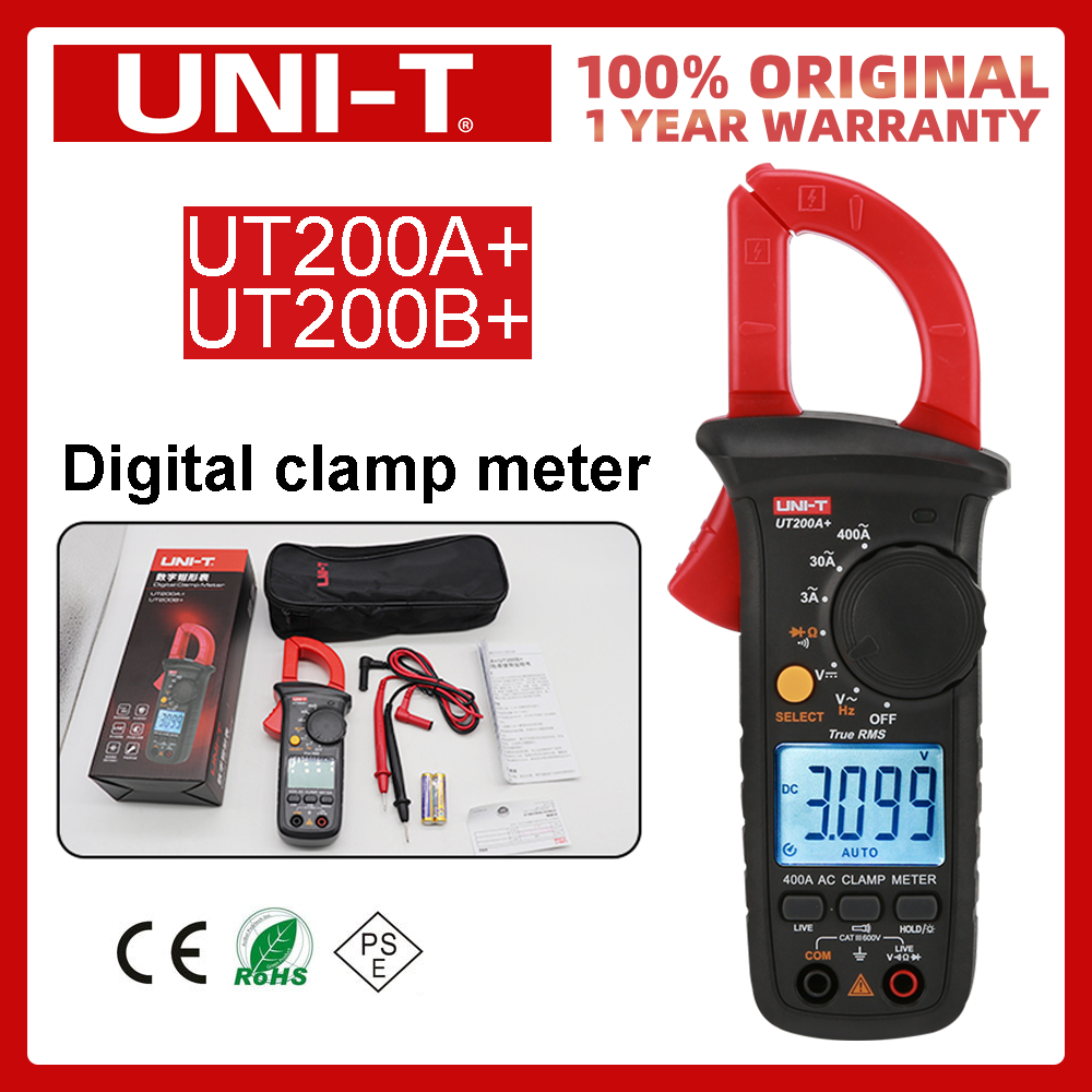 Uni-t เครื่องวัดความต้านทานความถี่ดิจิทัล UT200A+ 400A UT200B+ 600A | Shopee Thailand