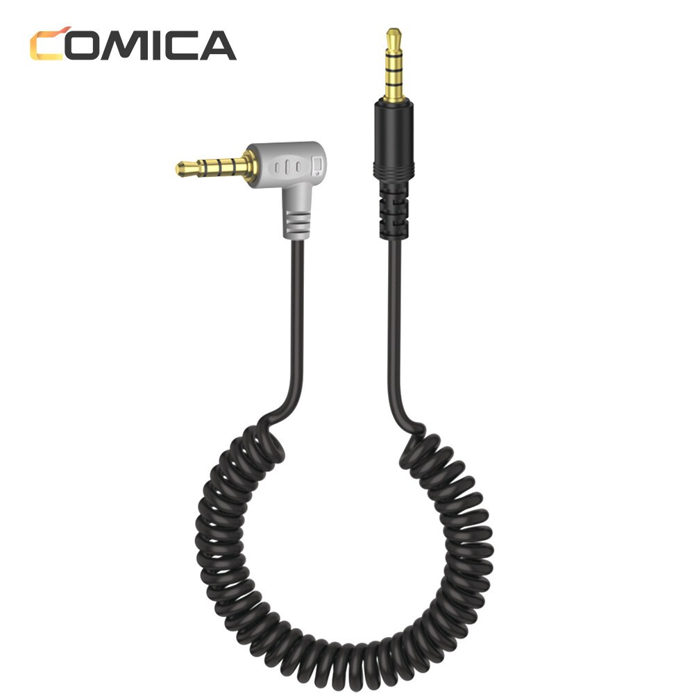 Comica CVM-DR-SPX 3.5 มม. TRRS-TRRS สายไมโครโฟนสําหรับสมาร์ทโฟนและ ...
