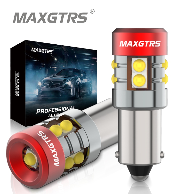 Maxgtrs หลอดไฟ LED BA9S LED BAX9S H21W BAY9s 3030 H6W T4W สําหรับติด ...