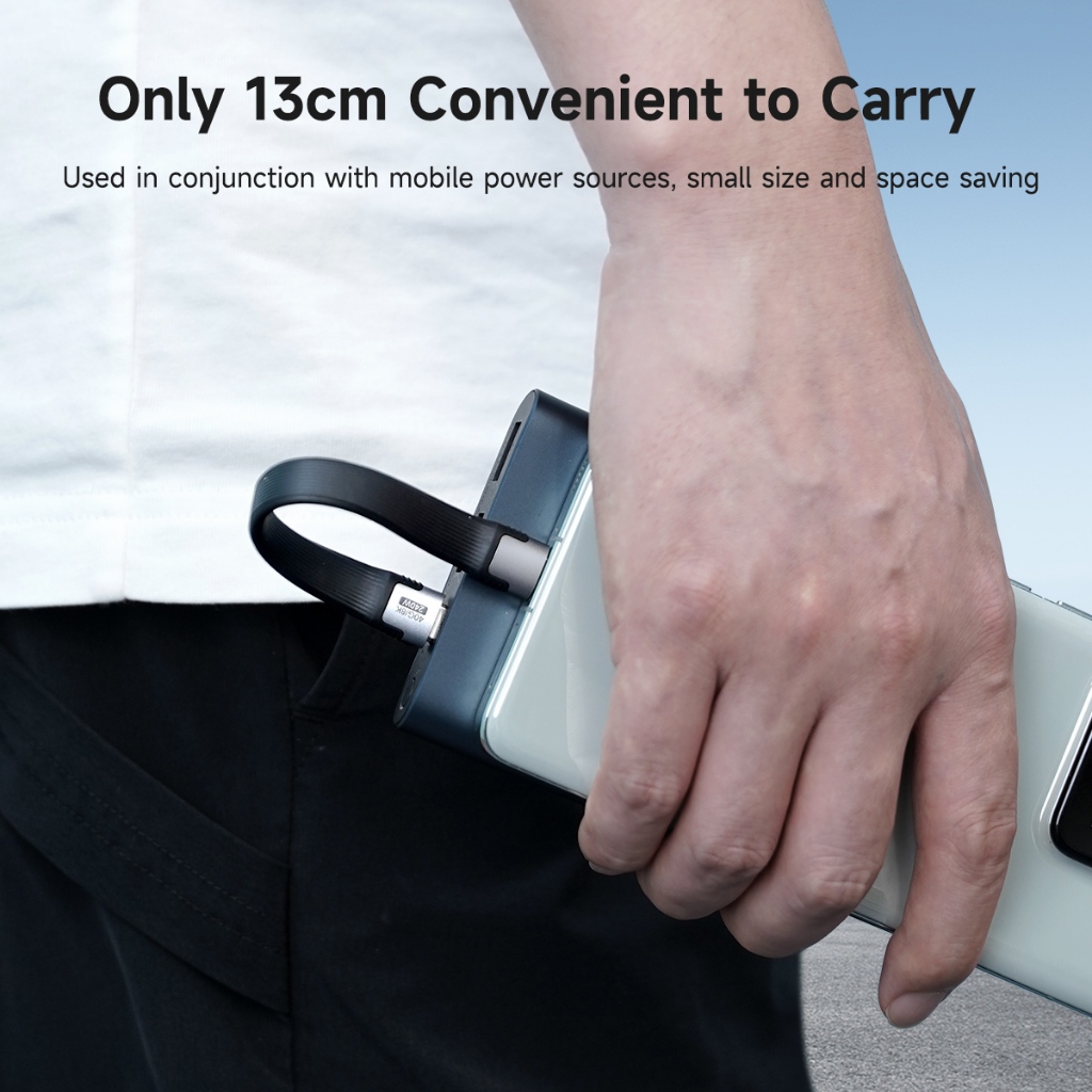 Hagibis USB4 Data Cable 40Gbps USB C ถึง Type C สายสั้น PD 240W 8K 60Hz ...