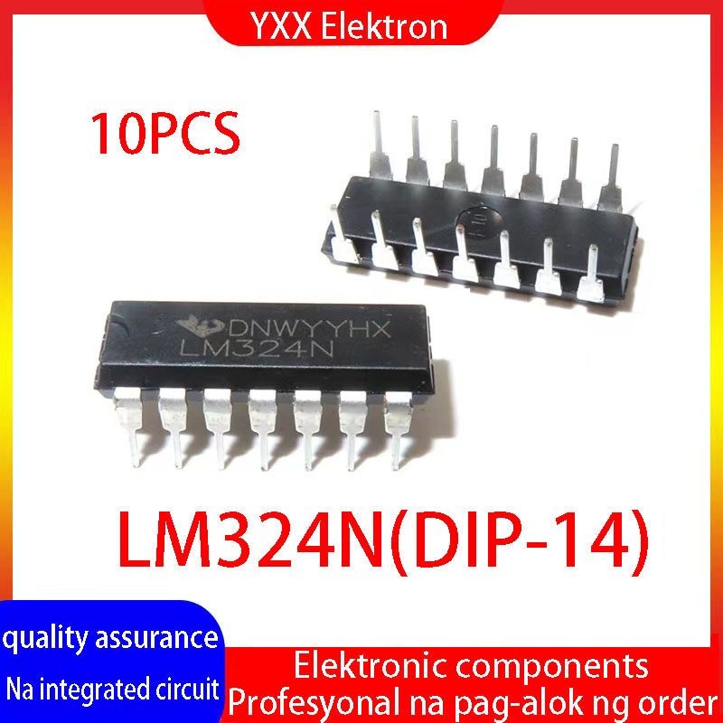 ใหม่ ของแท้ ชิพวงจรรวม LM324 LM324N DIP-14 10 ชิ้น | Shopee Thailand