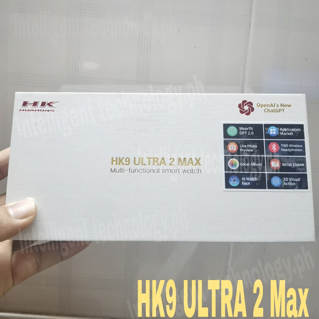 Hk9 Ultra 2 Max AMOLED 49 มม. สมาร์ทวอทช์ ผู้ชาย ผู้หญิง 2GB ROM อัลบั้มรูป NFC เข็มทิศ แชท GPT ...