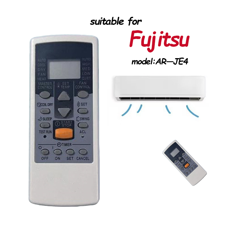 รีโมท Remote รีโมทแอร์ Fujitsu ฟังก์ชั่นอุ่นและเย็น AR - JE4 | Shopee ...