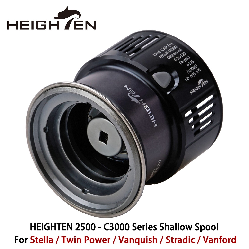 HEIGHTEN 2500-3000 Shallow Spool For Shimano Stella Twin Power Vanquish ...