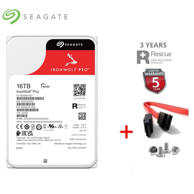 Seagate IronWolf Pro ฮาร์ดไดรฟ์ภายใน 16TB NAS Drive 7200RPM 256MB Cache ...