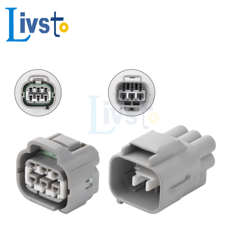 ขั้วต่อสายไฟรถยนต์ ตัวเมีย ตัวผู้ กันน้ํา 6 pin 7282-7064-40 7283-7064 ...