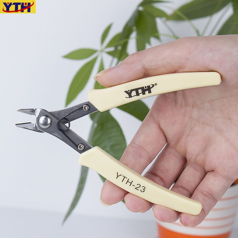 【YTH】Cutting Pliers สายไฟฟ้าคีมตัดลวดขากรรไกรด้านข้างS Nipsคีมบีบ ...